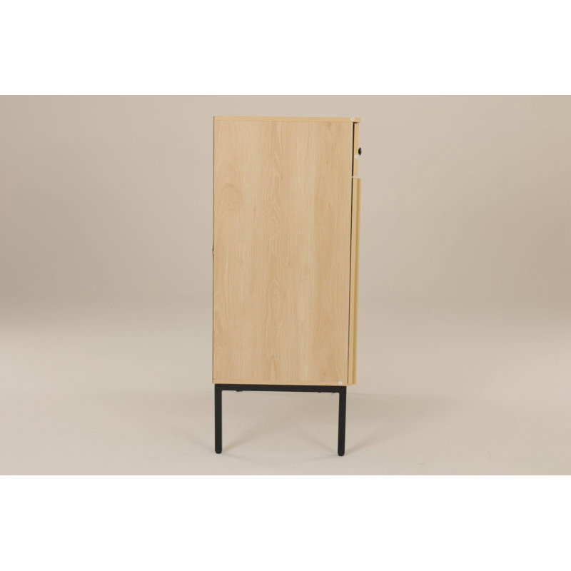 Ebern Designs Storage Cabinet, Modern Rustic Industrial Buffet Sideboard, Accent Console ...